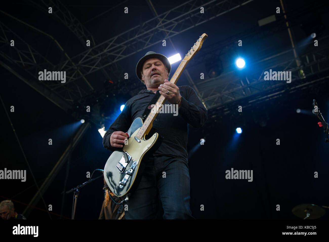 The English alternative rock band Levellers performs a live concert at ...