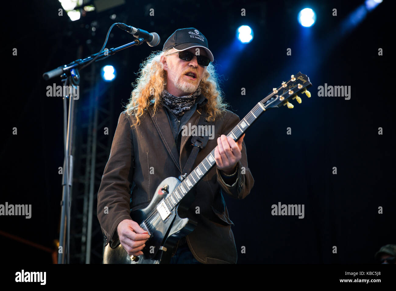 The English alternative rock band Levellers performs a live concert at ...