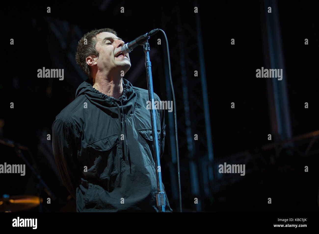 The English singer, songwriter and musician Liam Gallagher performs a ...
