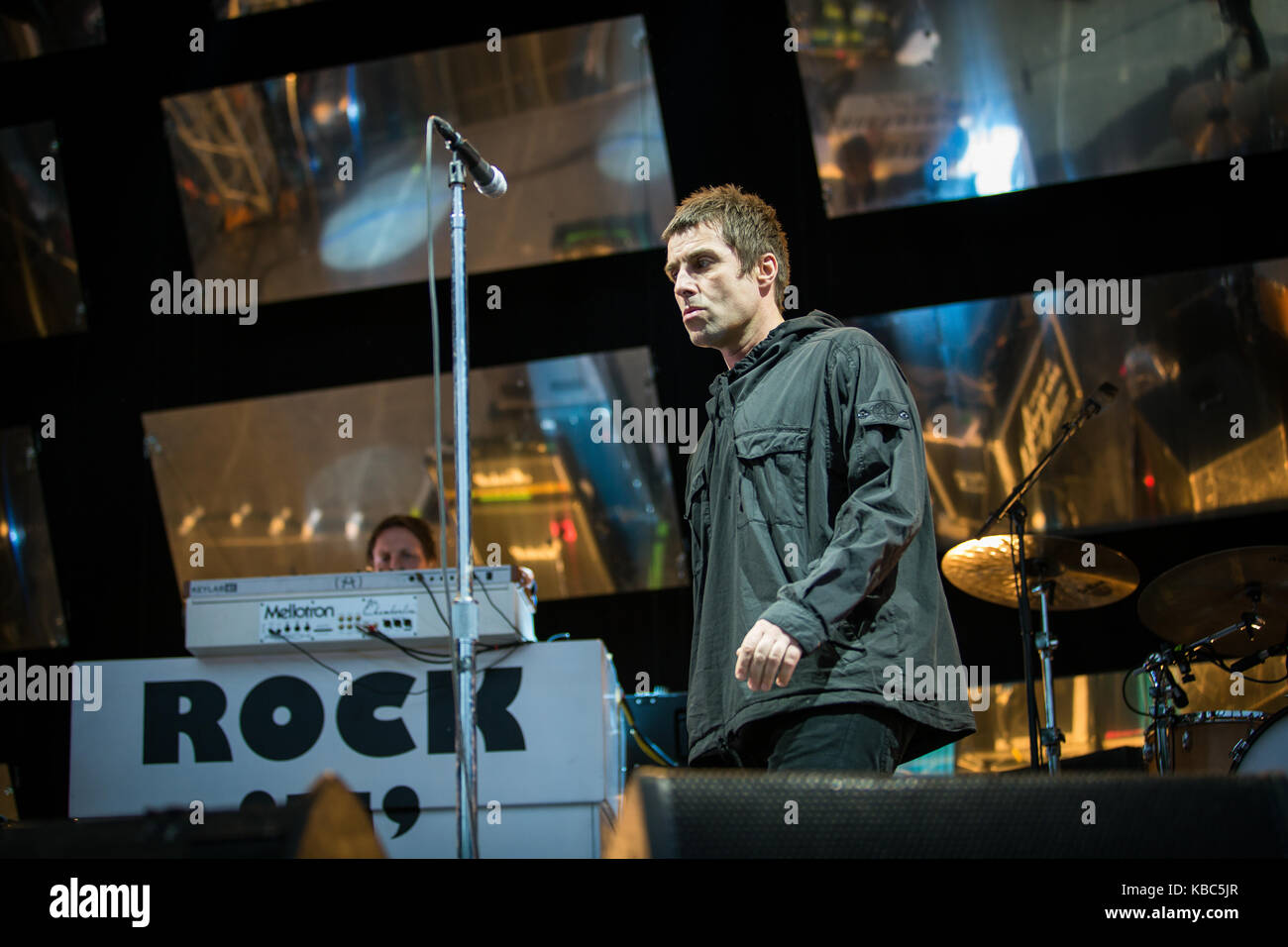 The English singer, songwriter and musician Liam Gallagher performs a ...