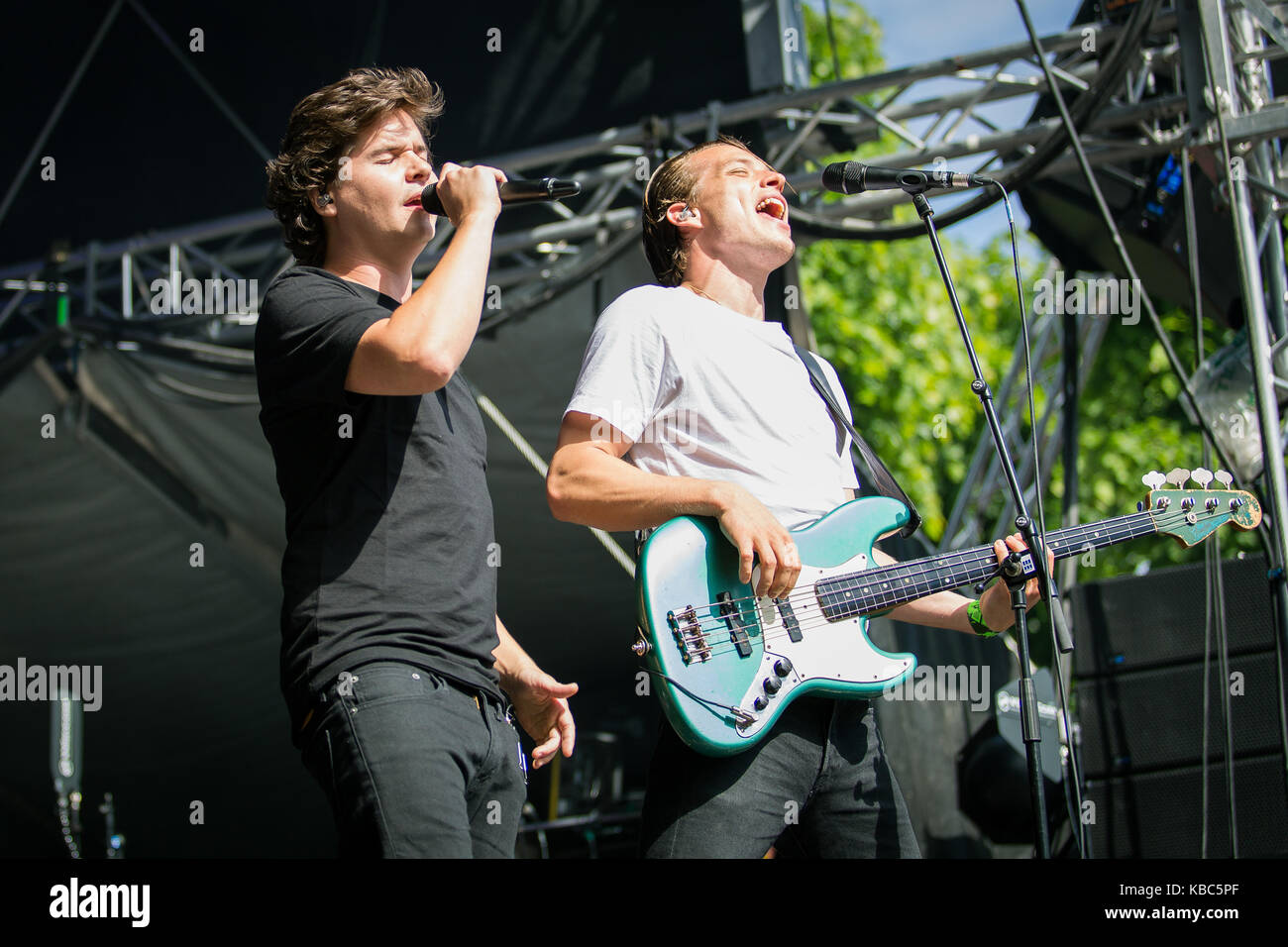 The Danish band Lukas Graham performs a live concert at the Norwegian ...