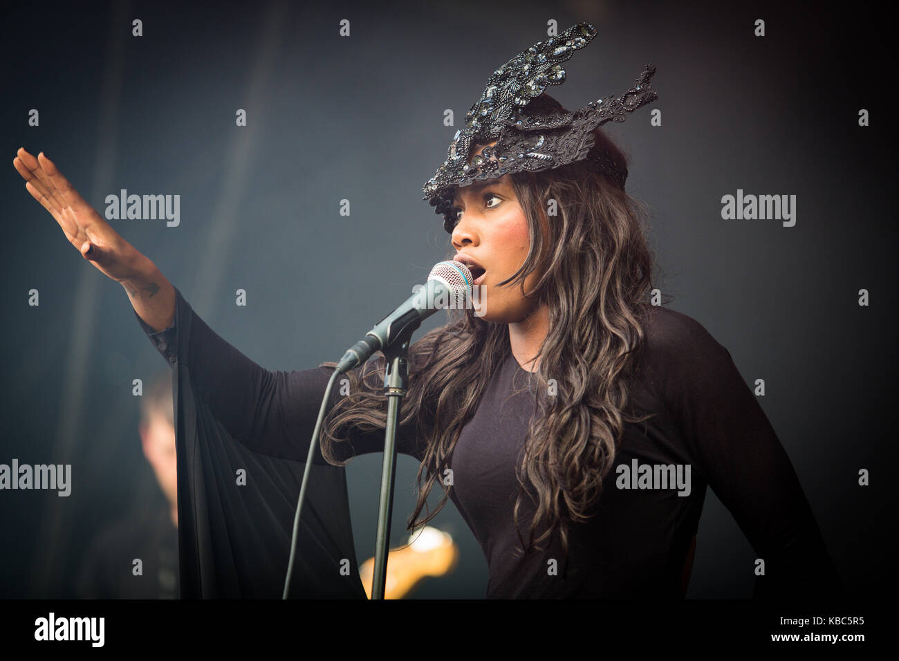 The British soul singer and songwriter Lulu James performs a live ...