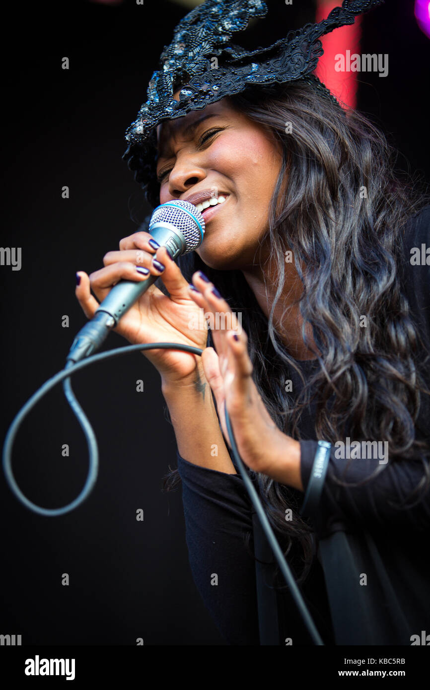 The British soul singer and songwriter Lulu James performs a live ...