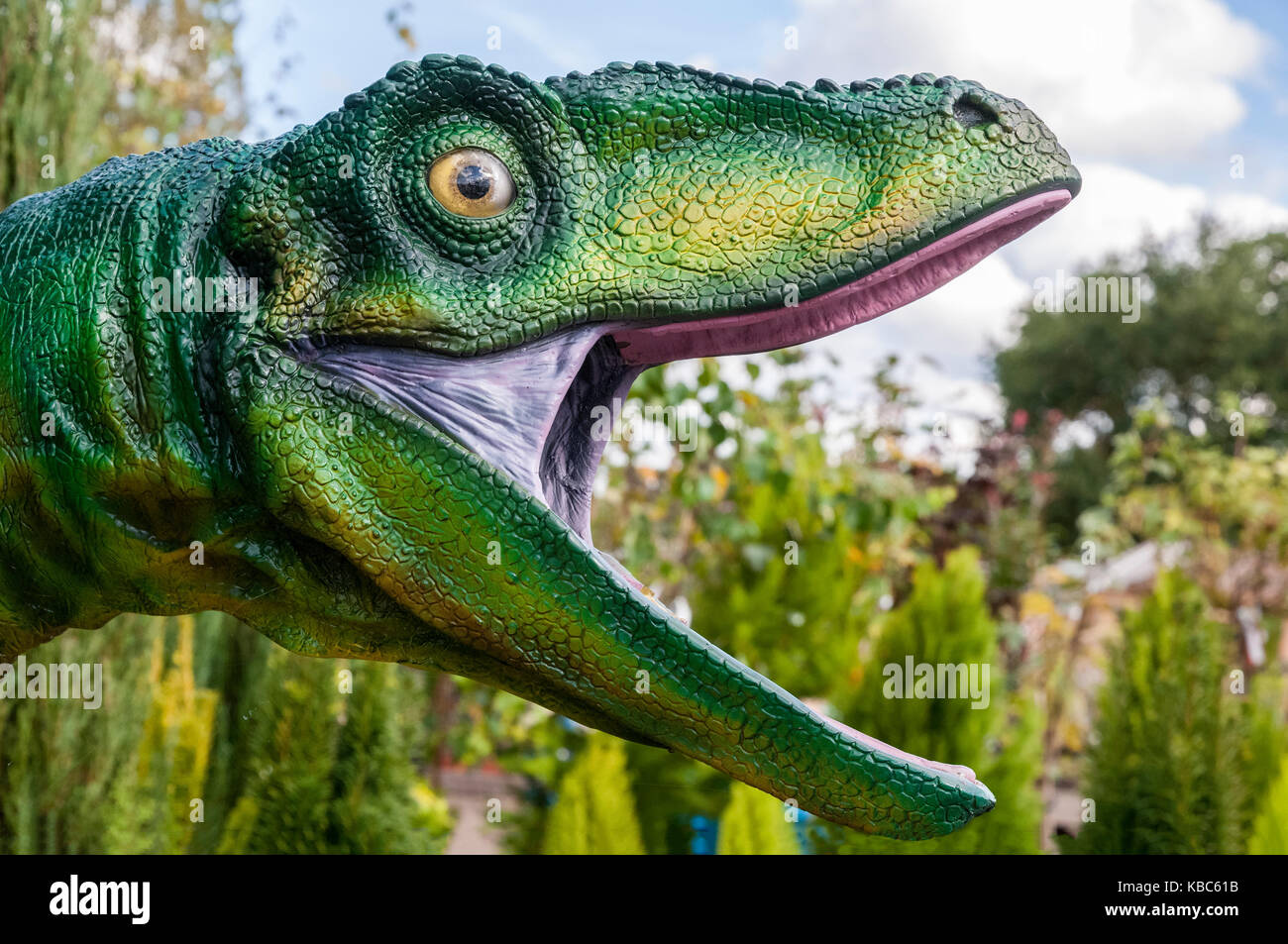 Replica T Rex dinosaur Stock Photo - Alamy