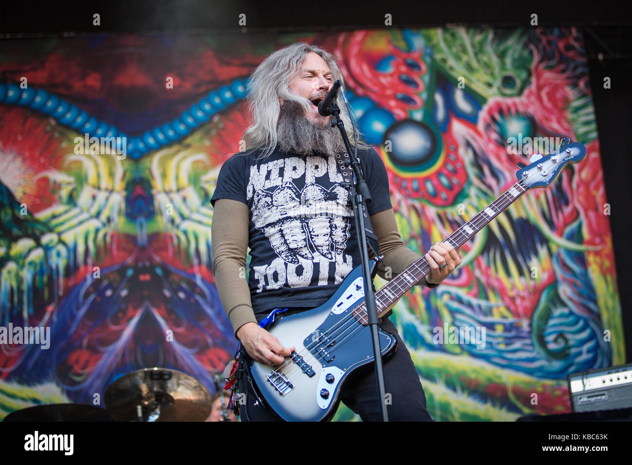 Troy sanders bassist singer mastodon live hi-res stock photography and ...