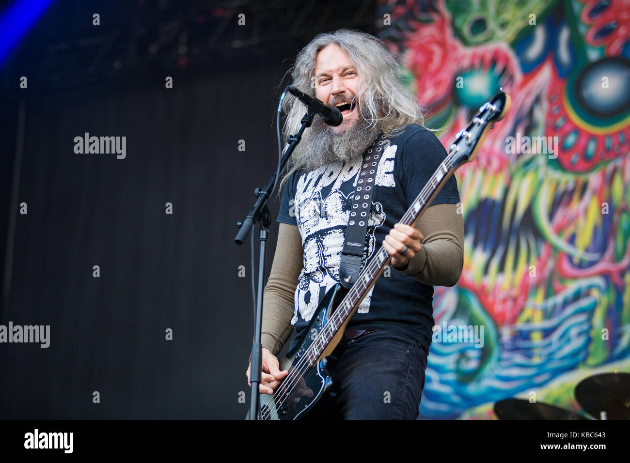 Troy sanders bassist singer mastodon live hi-res stock photography and ...