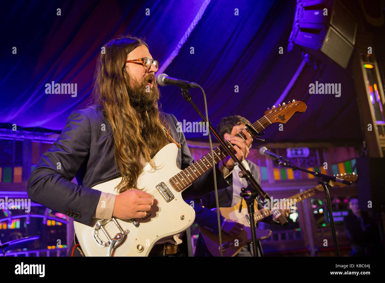 The American singer, songwriter and musician Matthew E. White performs ...