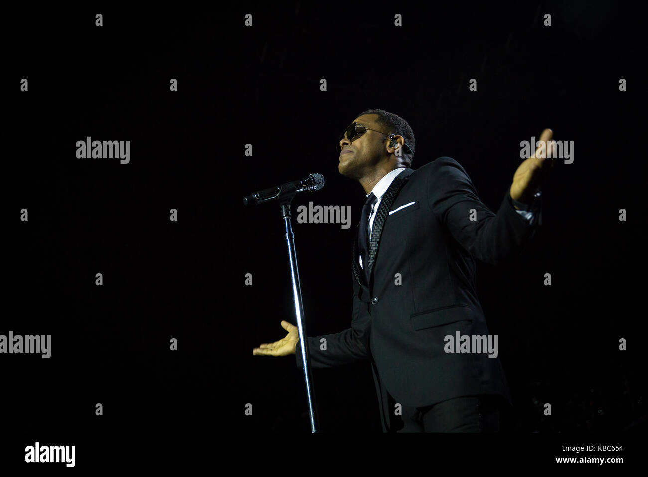 The American R&B singer and songwriter Maxwell performs a live concert ...