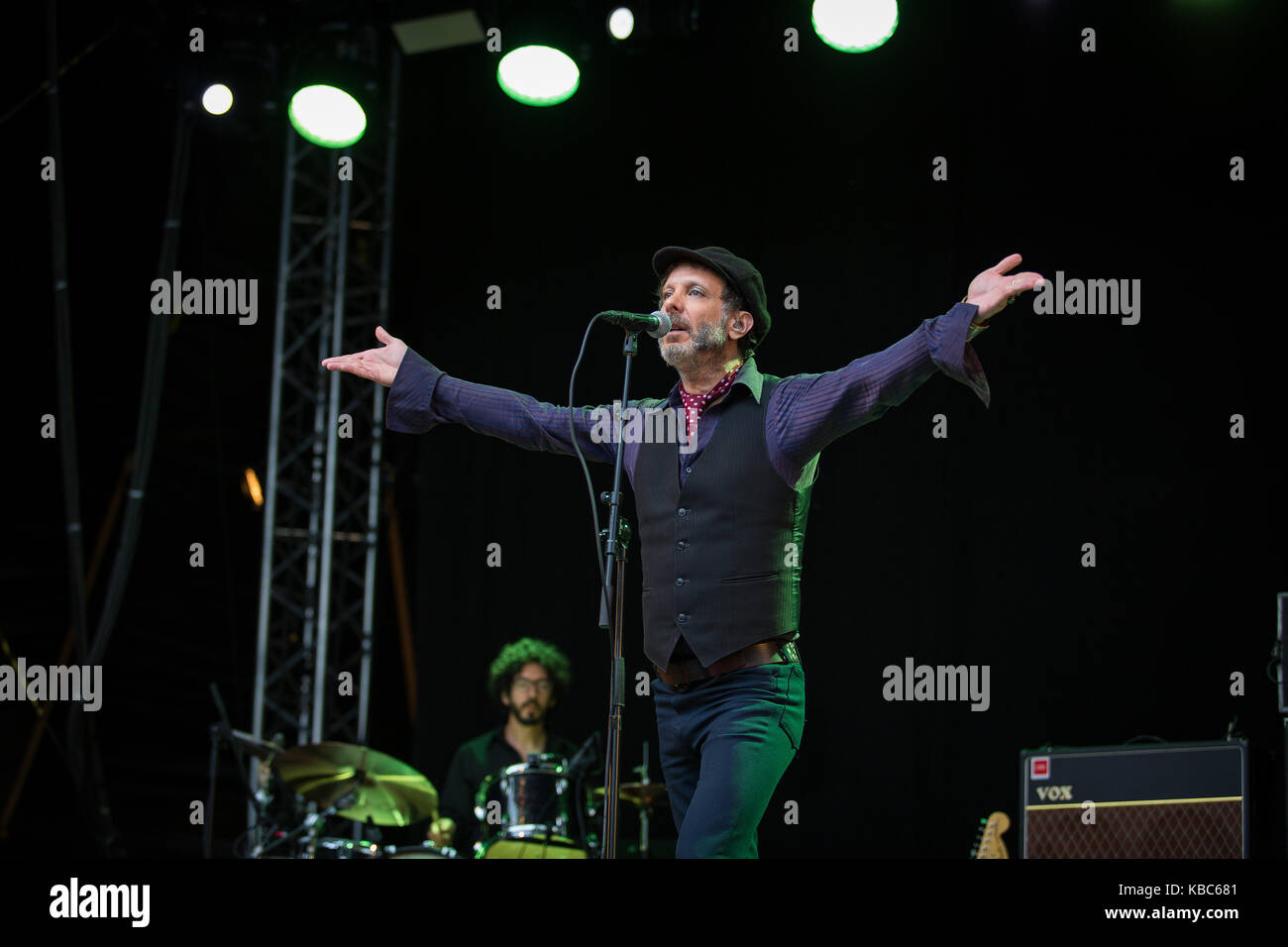 The American alternative rock band Mercury Rev performs a live concert ...