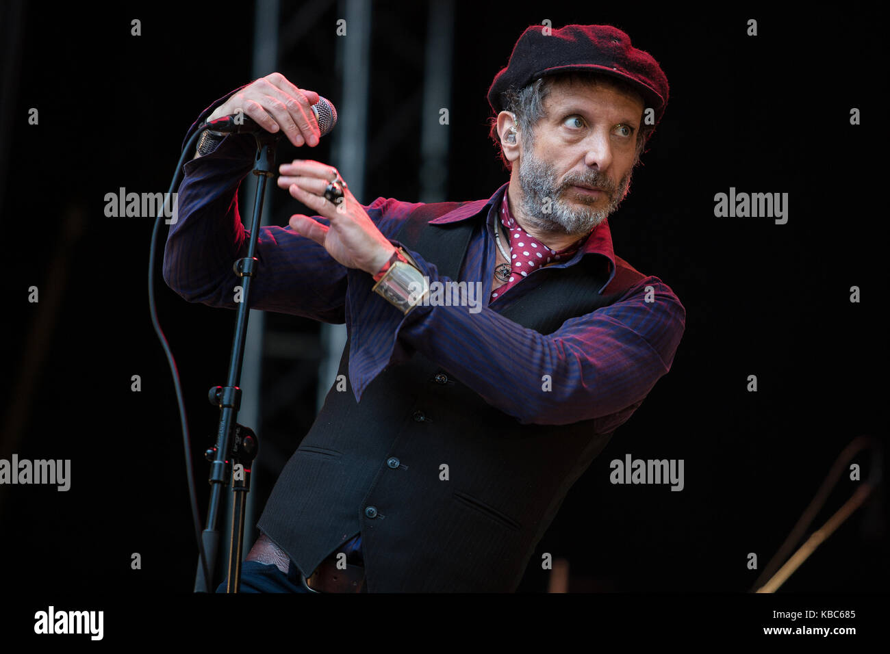 The American alternative rock band Mercury Rev performs a live concert ...