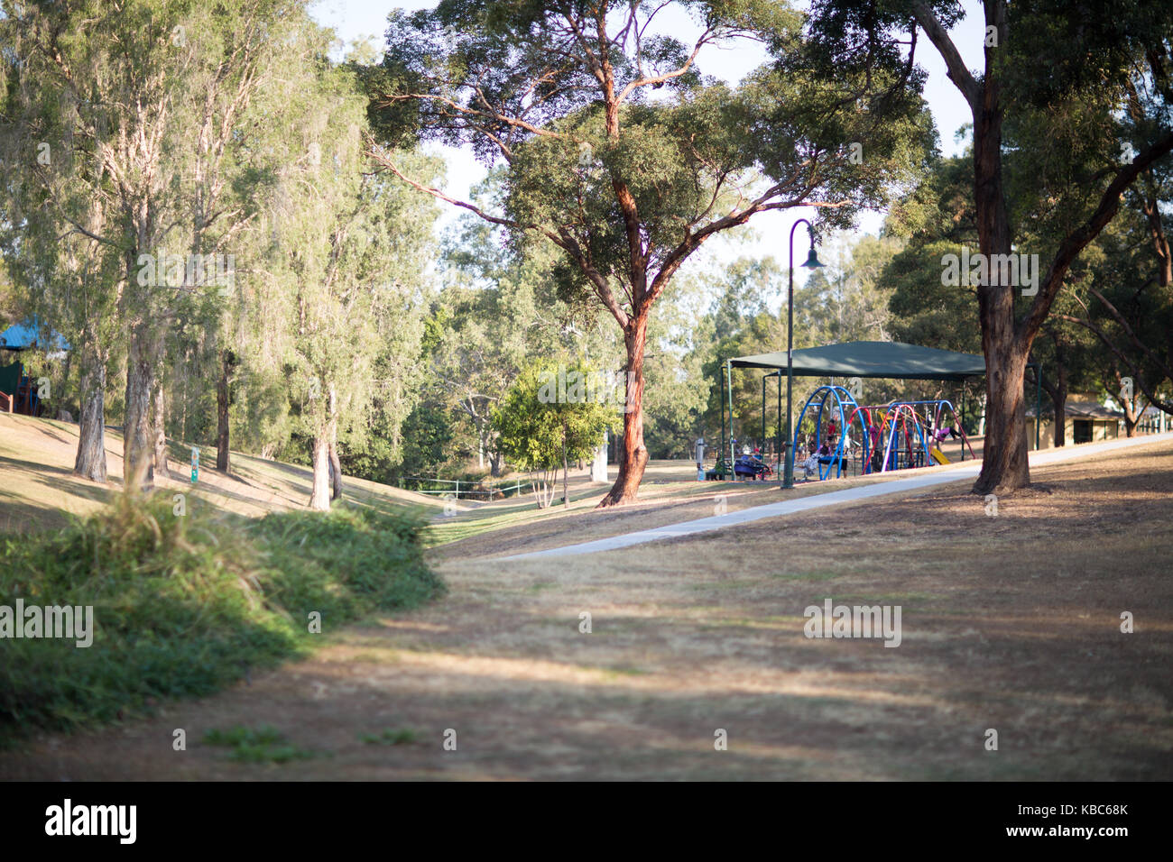 Playground and park in inner Brisbane Suburb Stock Photo - Alamy