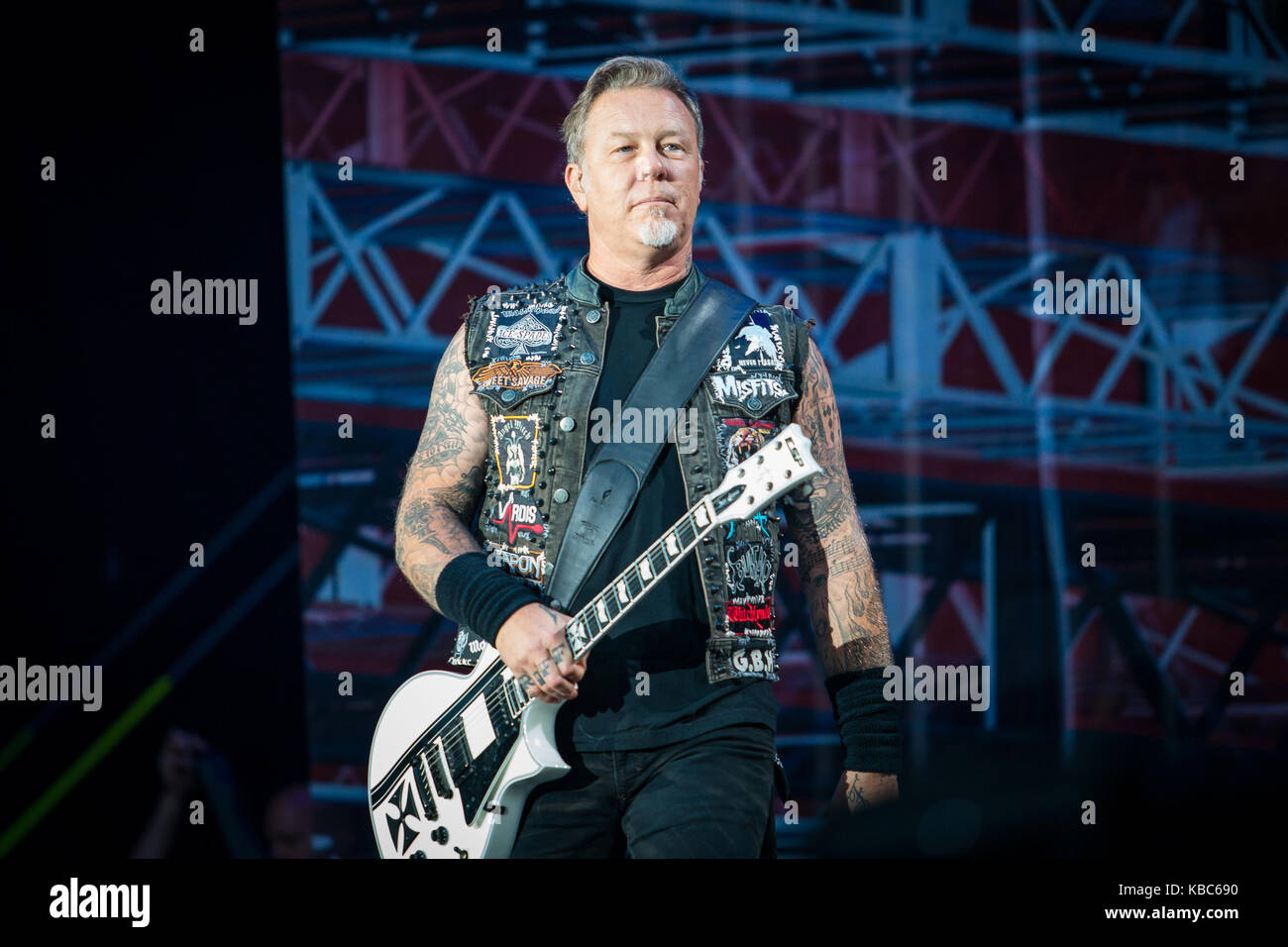 The American heavy metal band Metallica performs a live concert at ...
