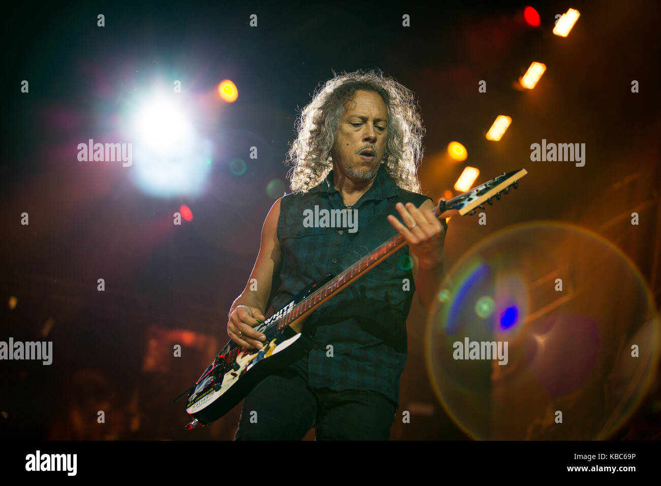 The American heavy metal band Metallica performs a live concert at ...