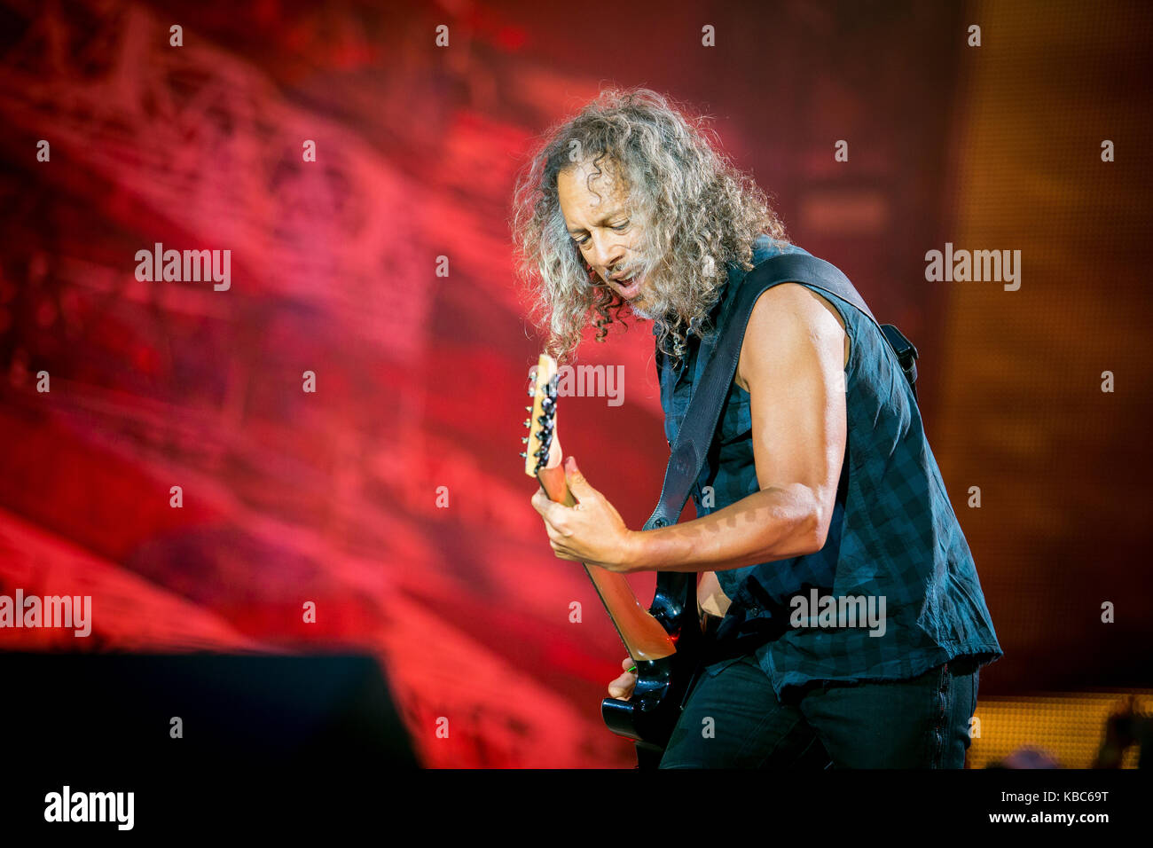 The American heavy metal band Metallica performs a live concert at ...