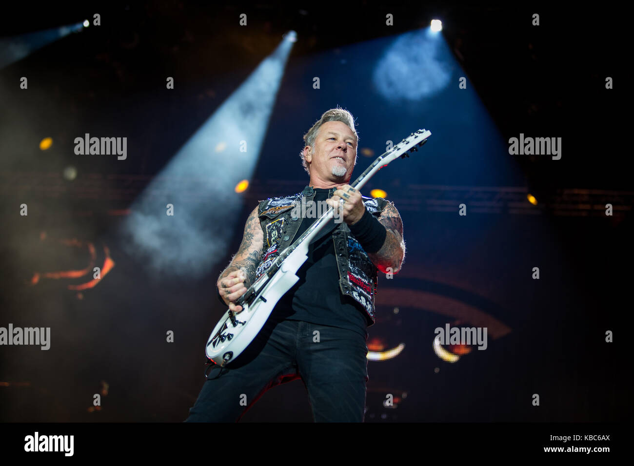 The American heavy metal band Metallica performs a live concert at ...