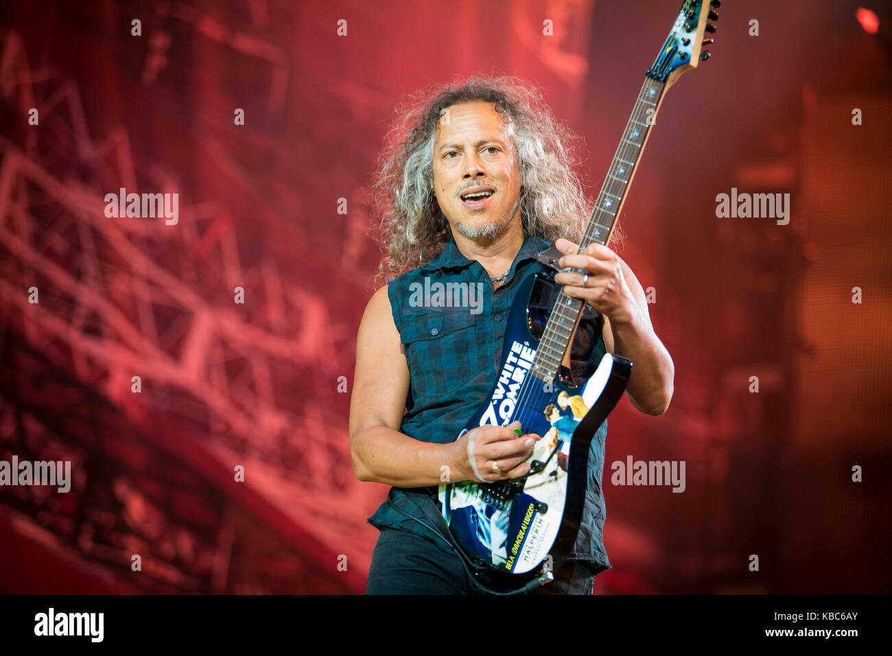 The American heavy metal band Metallica performs a live concert at ...