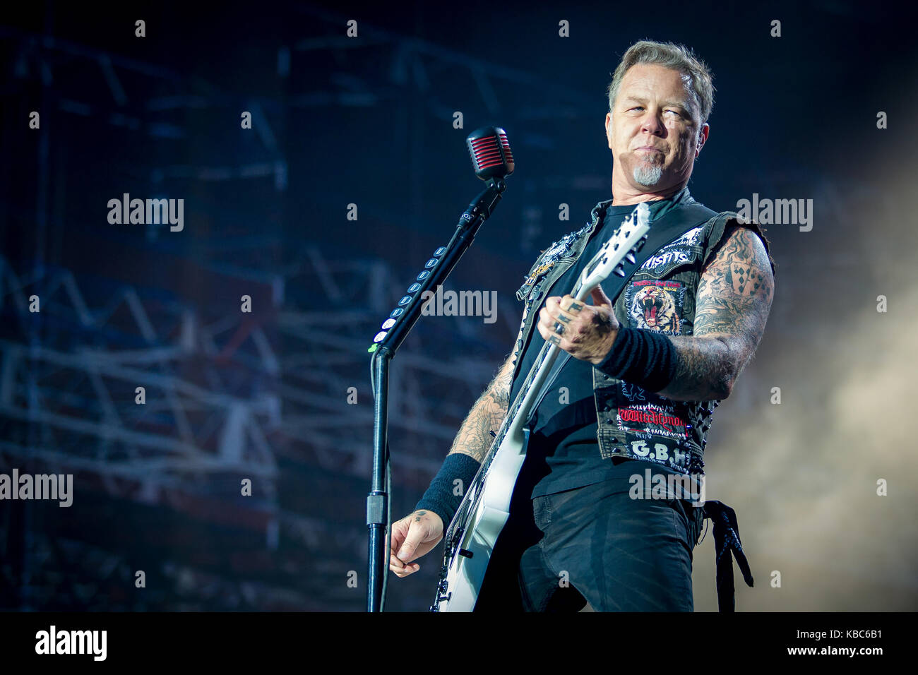 The American heavy metal band Metallica performs a live concert at ...