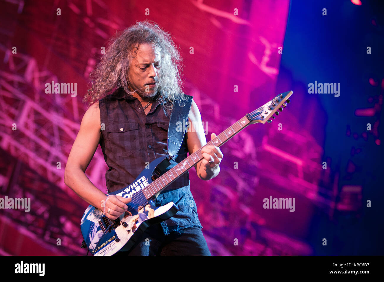 The American heavy metal band Metallica performs a live concert at ...