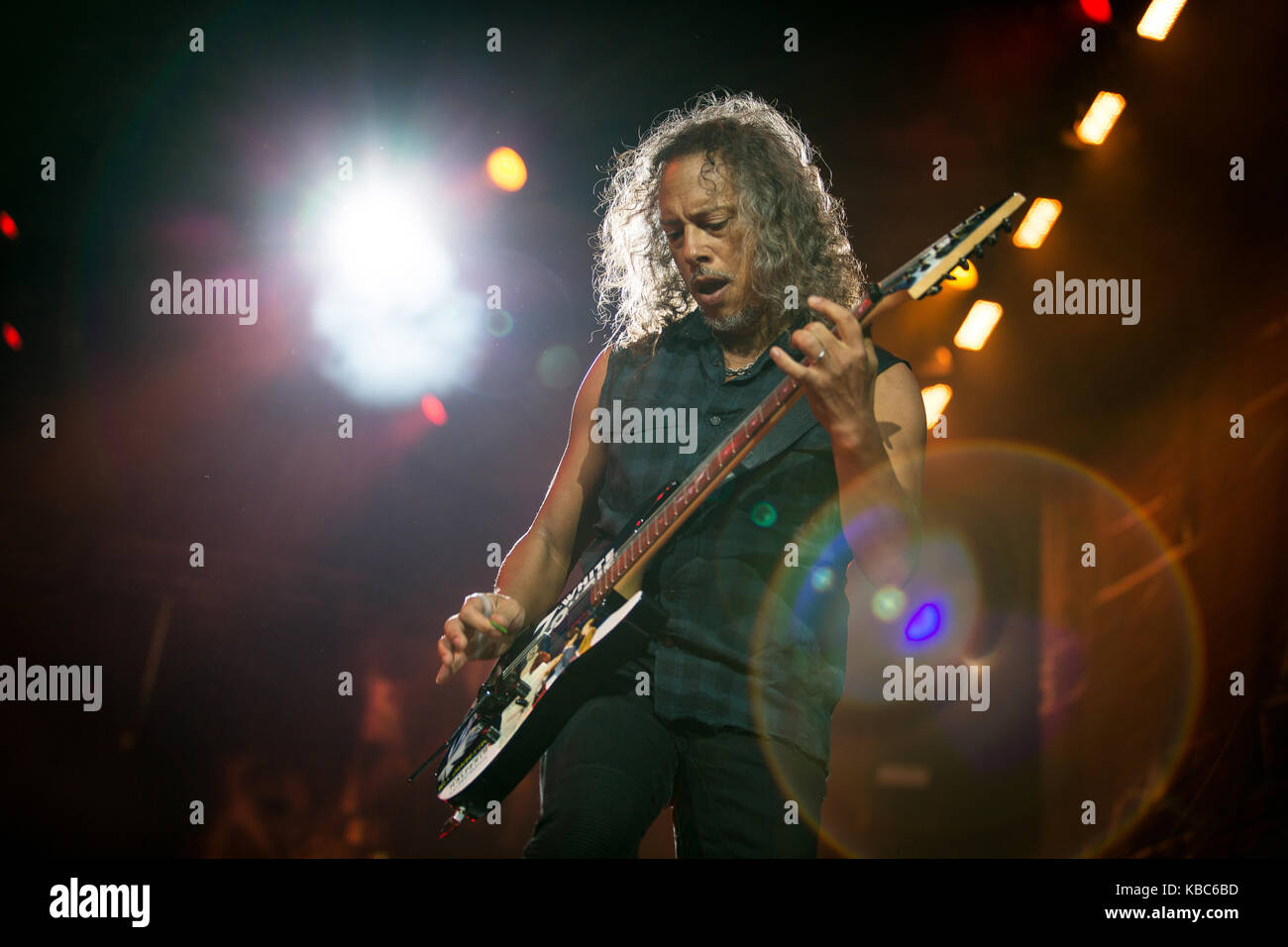The American heavy metal band Metallica performs a live concert at ...