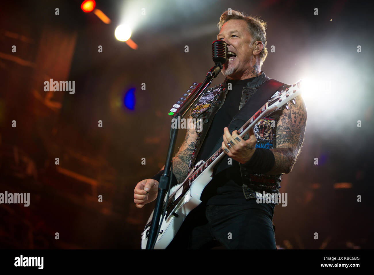 The American heavy metal band Metallica performs a live concert at ...