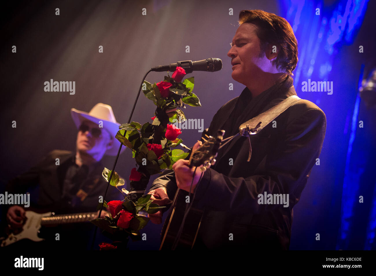 The Norwegian country rock band Midnight Choir performs a live concert ...