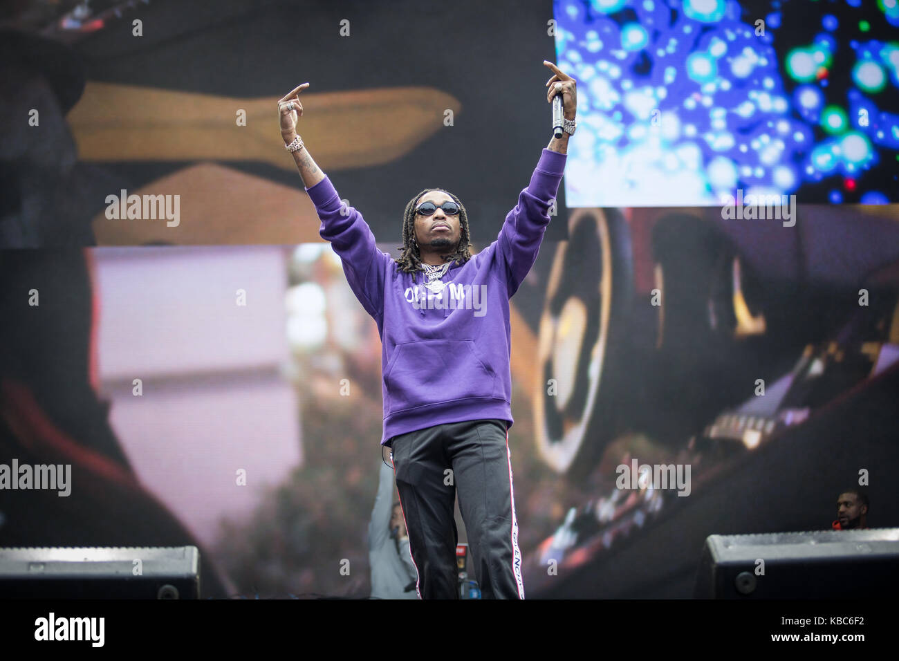 Norway, Oslo – August 9, 2017. The American hip hop and rap trio Migos ...