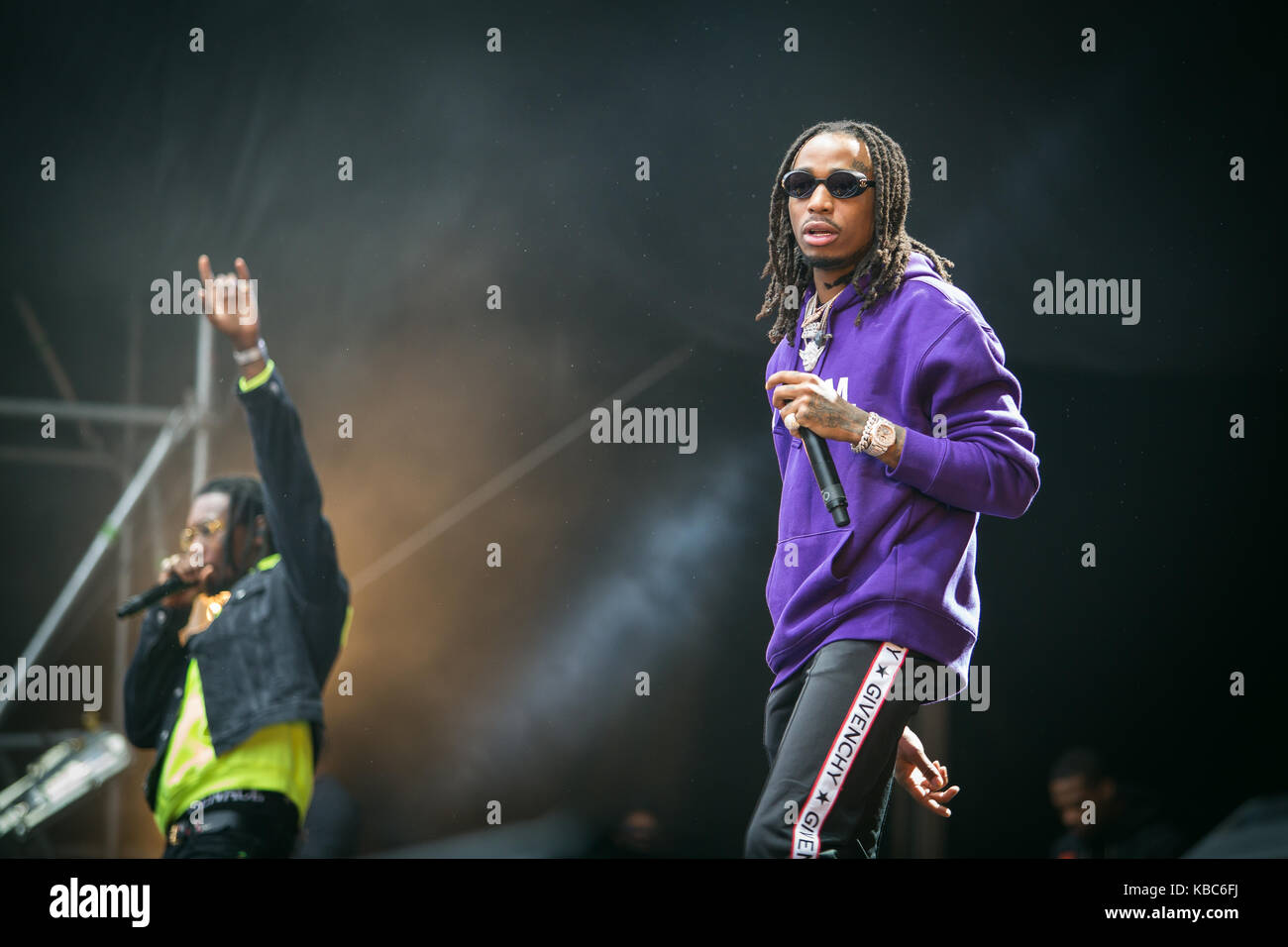 Norway, Oslo – August 9, 2017. The American hip hop and rap trio Migos ...