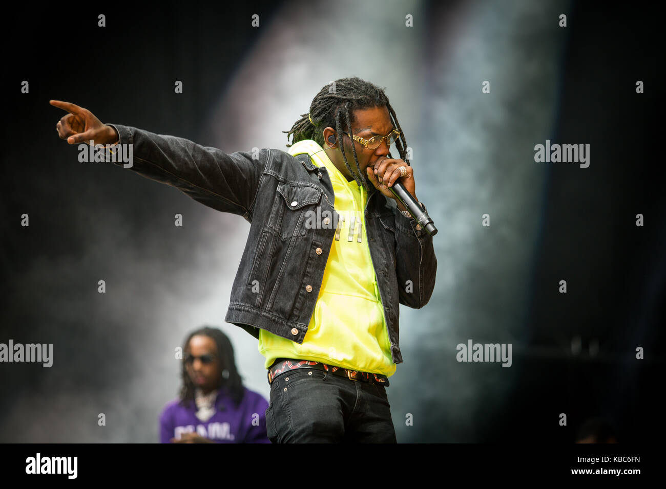 Norway, Oslo – August 9, 2017. The American hip hop and rap trio Migos ...