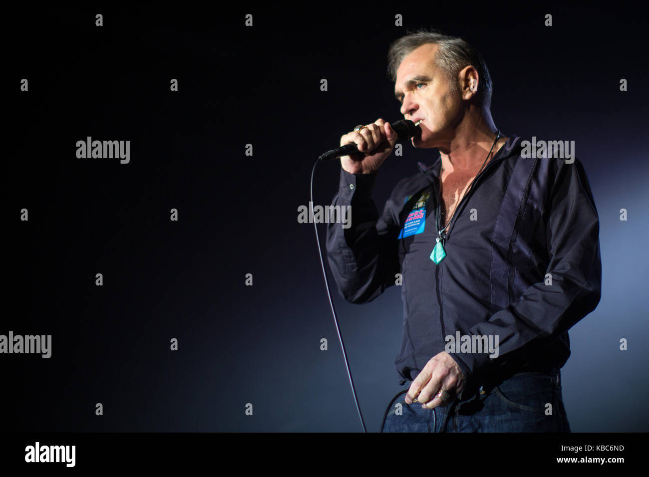 Morrissey performs on stage hi-res stock photography and images - Alamy