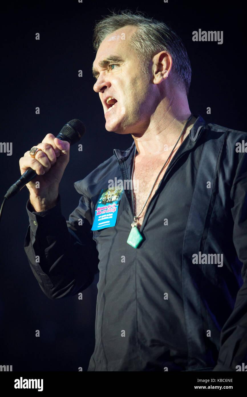 The English singer and songwriter Morrissey performs a live concert at ...