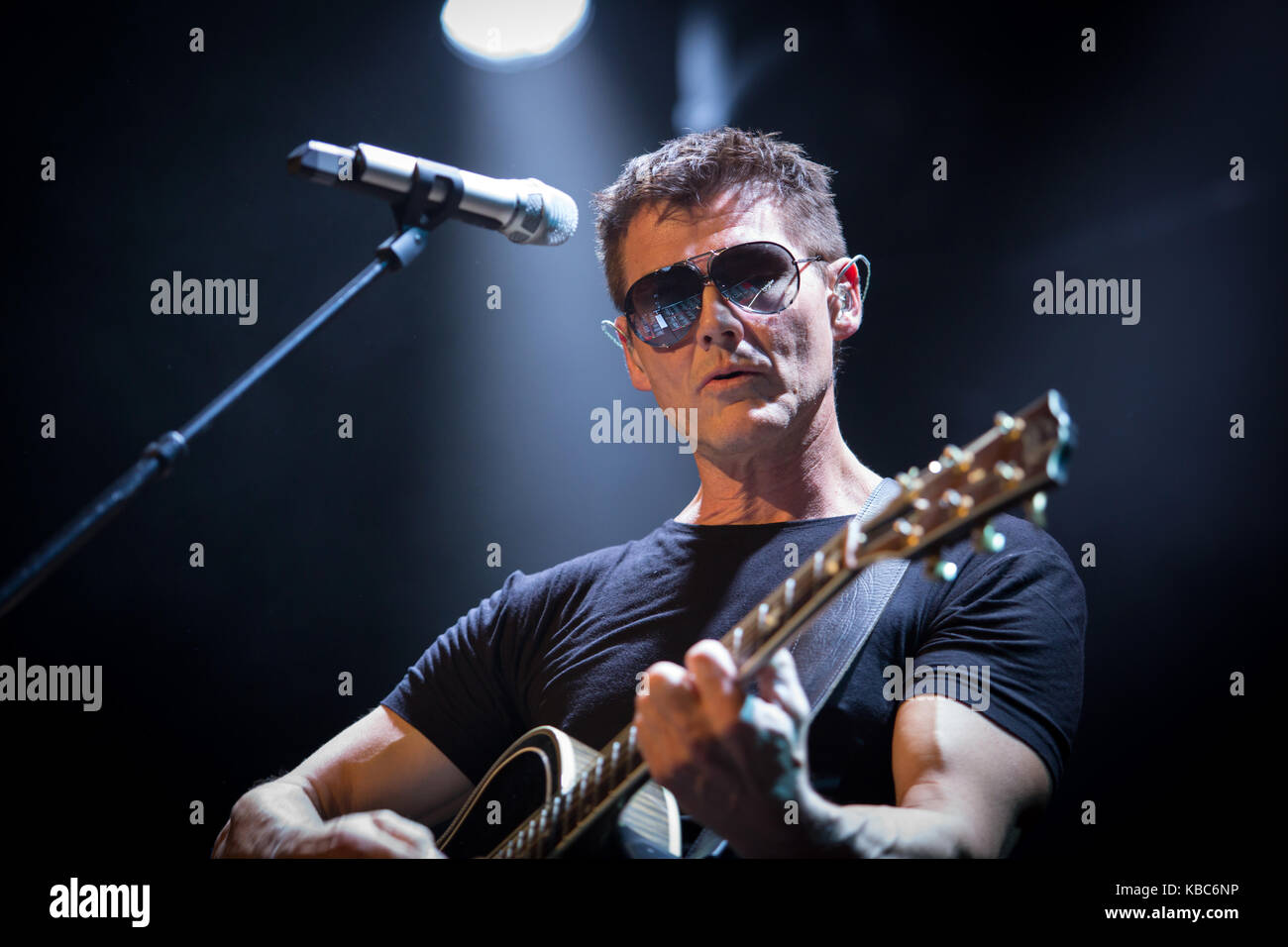 The Norwegian singer, songwriter and musician Morten Harket performs a ...