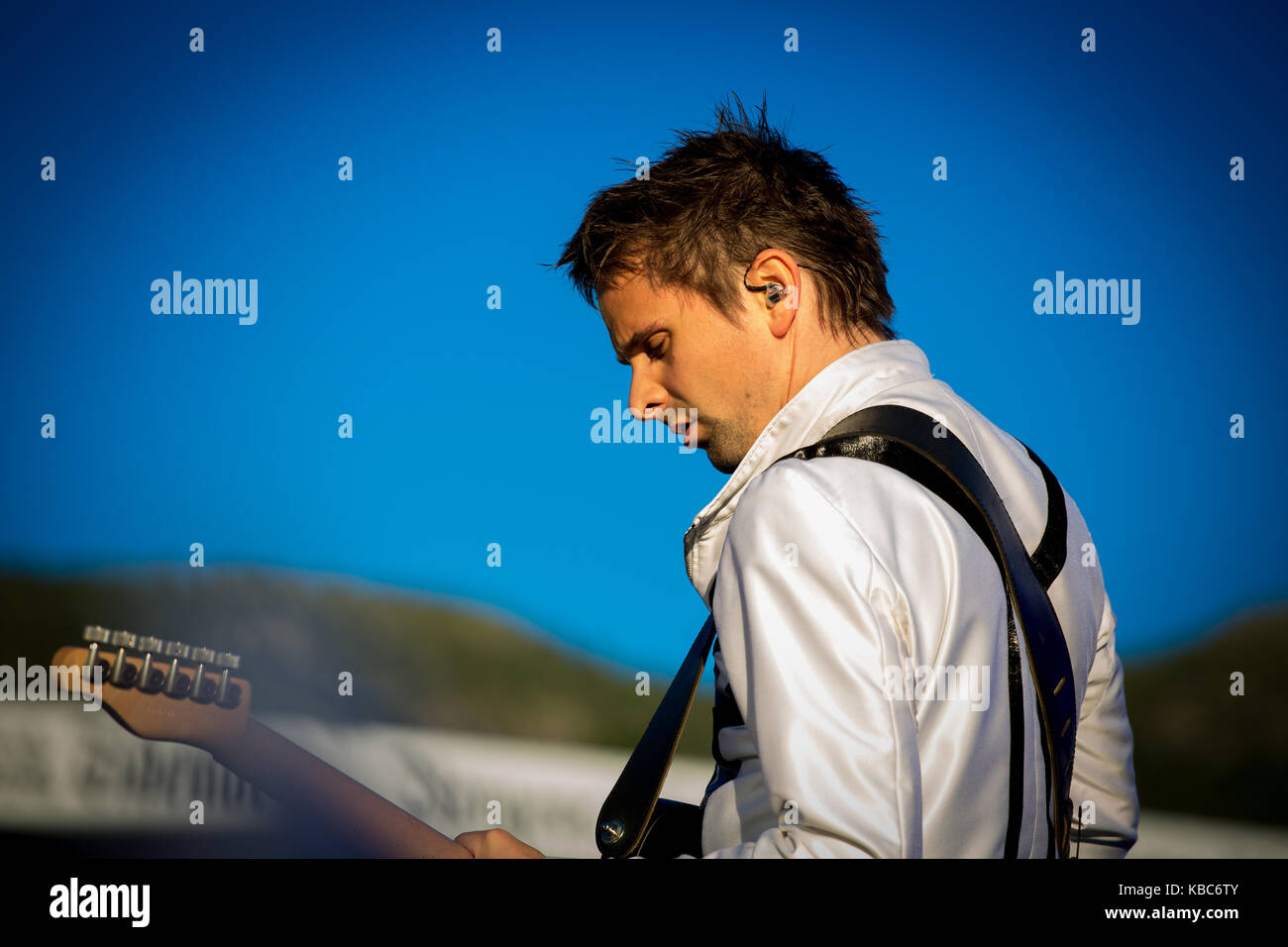 The English rock band Muse performs a live concert at Brann Stadion ...
