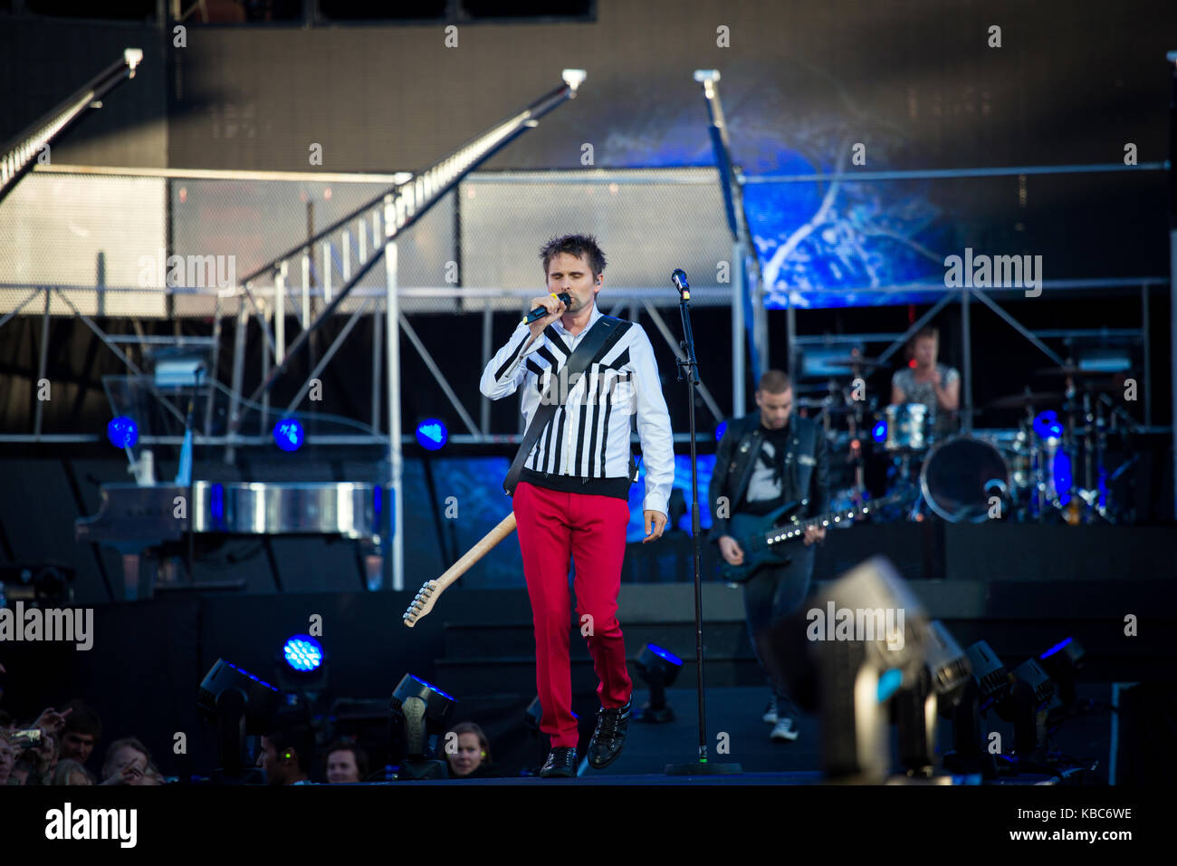 The English rock band Muse performs a live concert at Brann Stadion ...