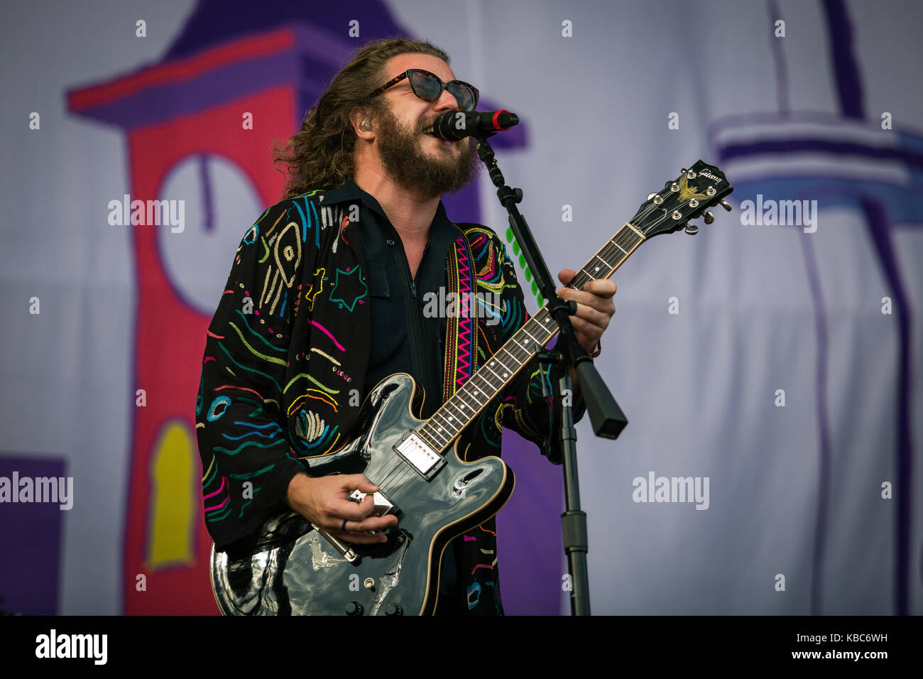 The American rock band My Morning Jacket performs a live concert at the ...