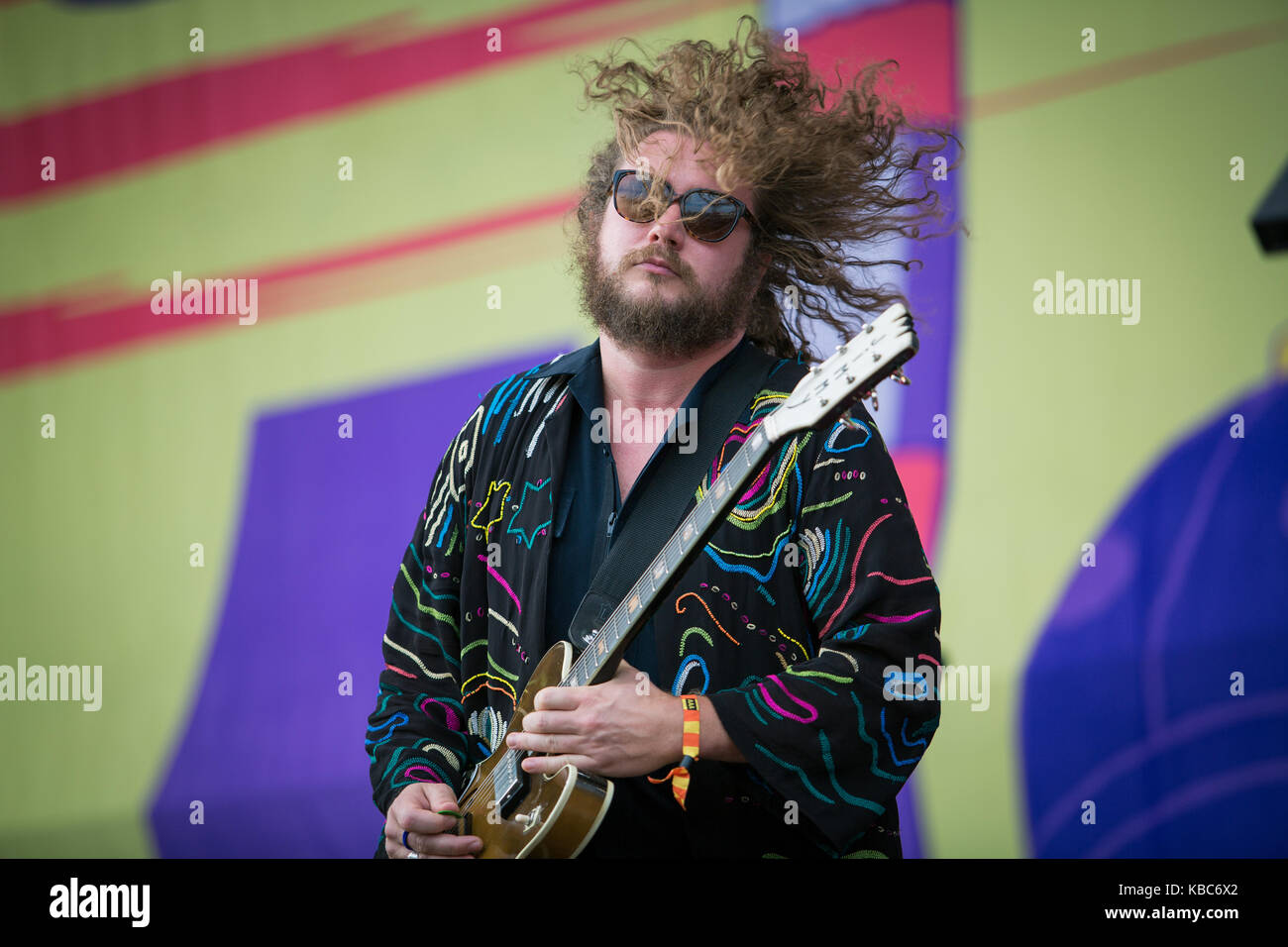 The American rock band My Morning Jacket performs a live concert at the ...
