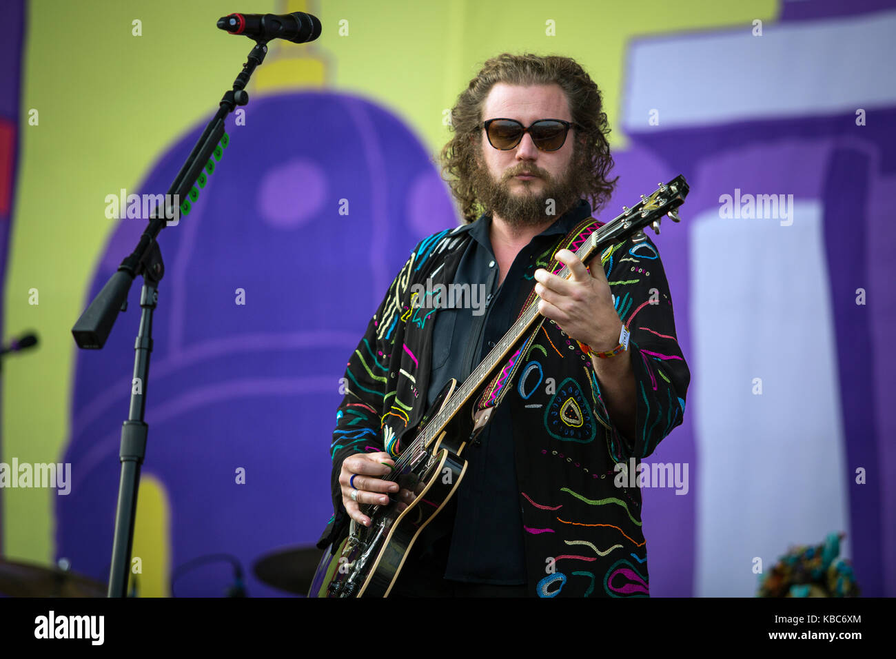 The American rock band My Morning Jacket performs a live concert at the ...