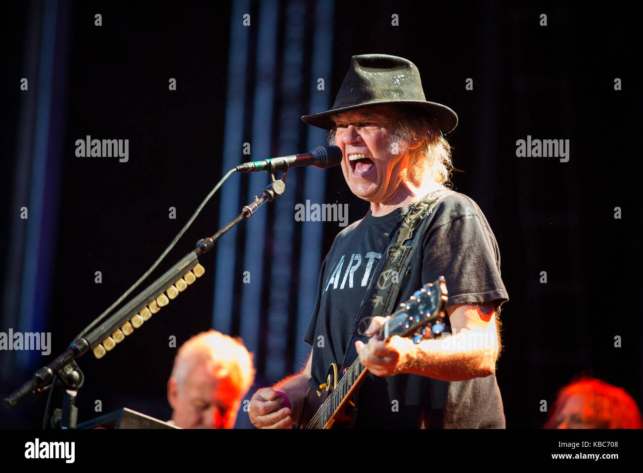 The Canadian, singer, songwriter and musician Neil Young performs a ...