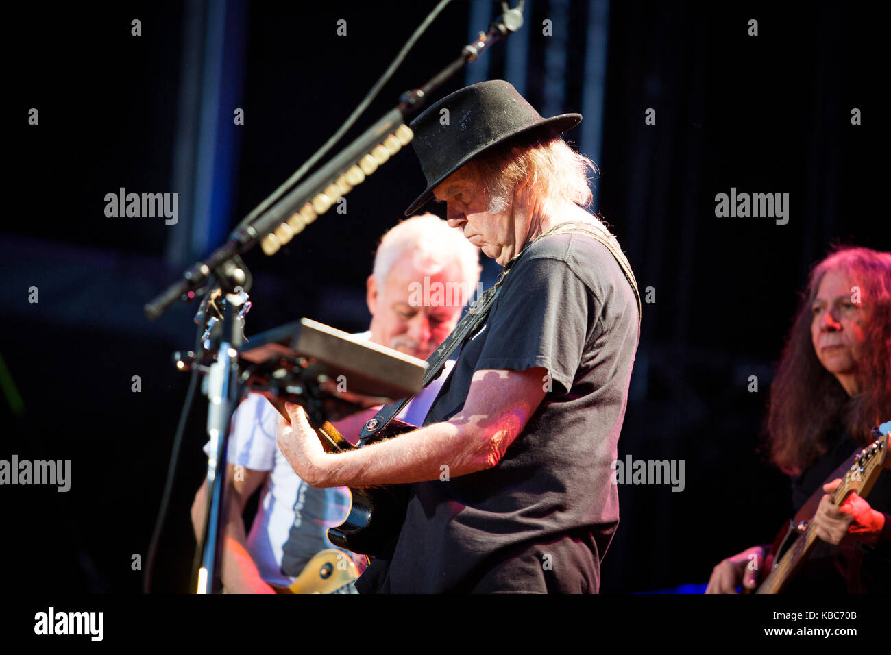 The Canadian, singer, songwriter and musician Neil Young performs a ...