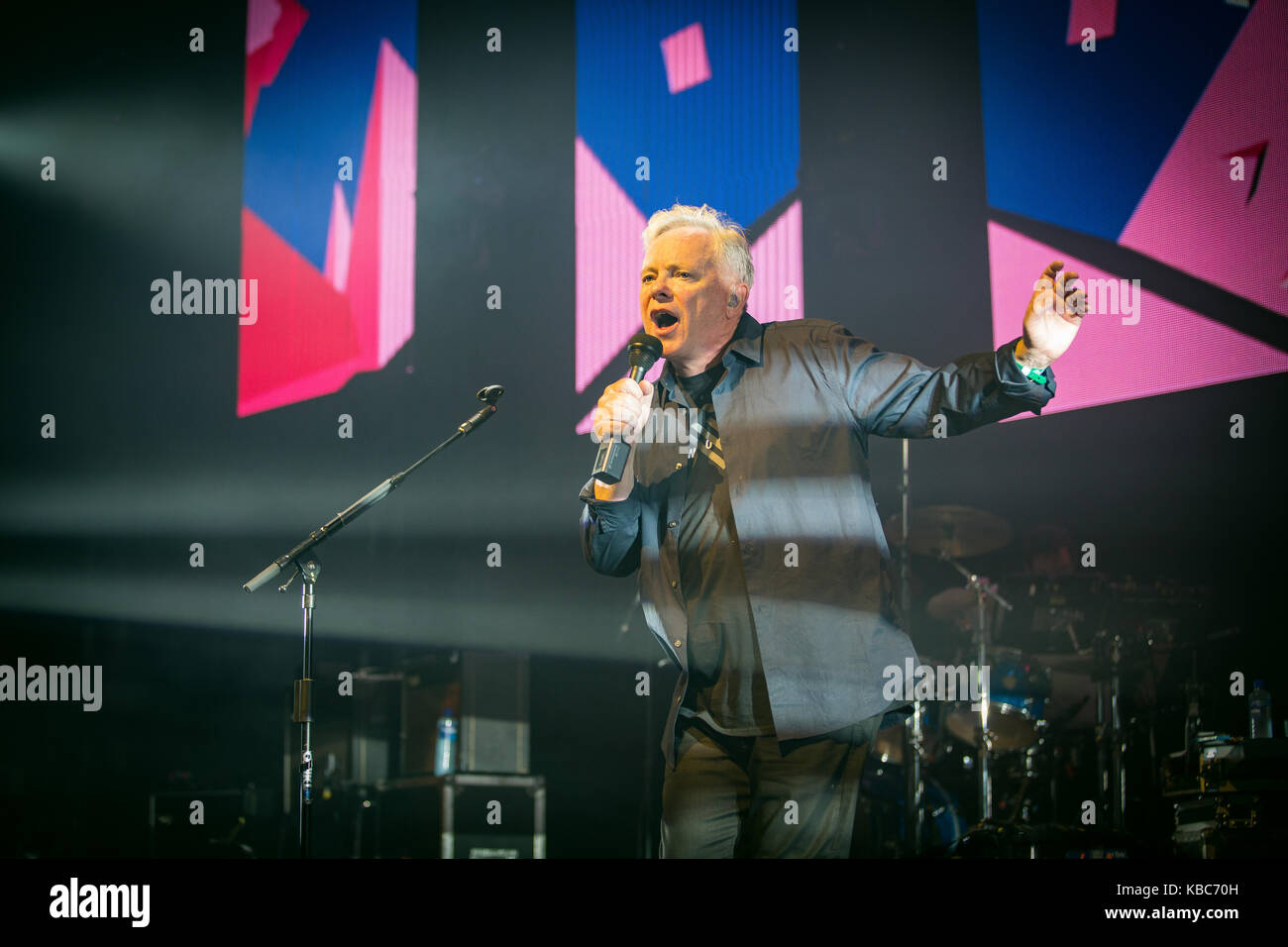 The English rock band New Order performs a live concert at the ...
