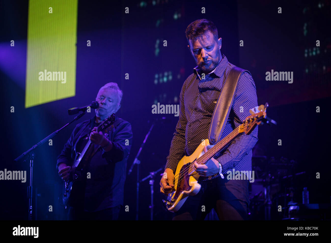 The English rock band New Order performs a live concert at the ...