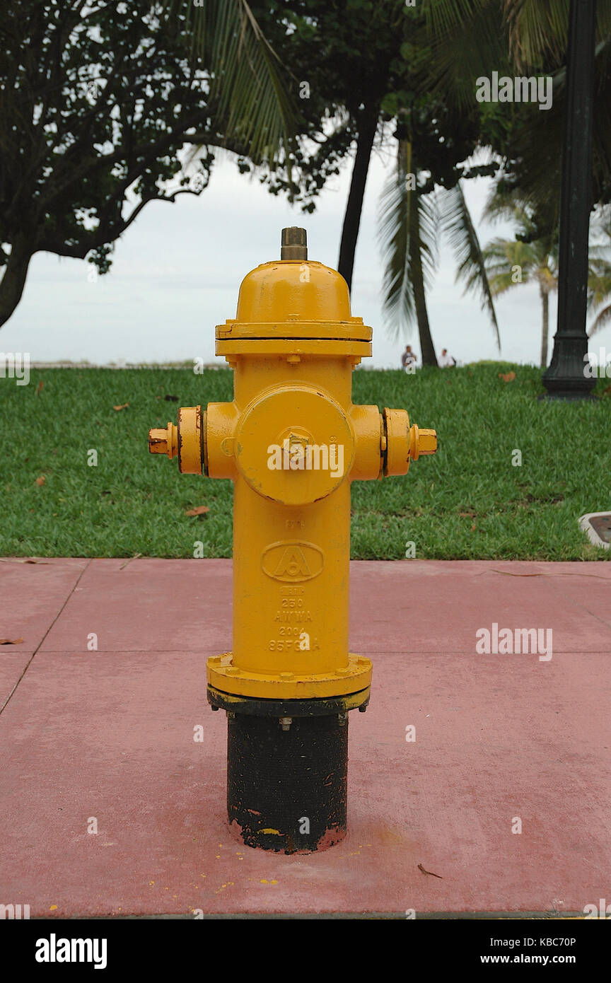 Fire Water Hydrant on the sidewalk Stock Photo - Alamy