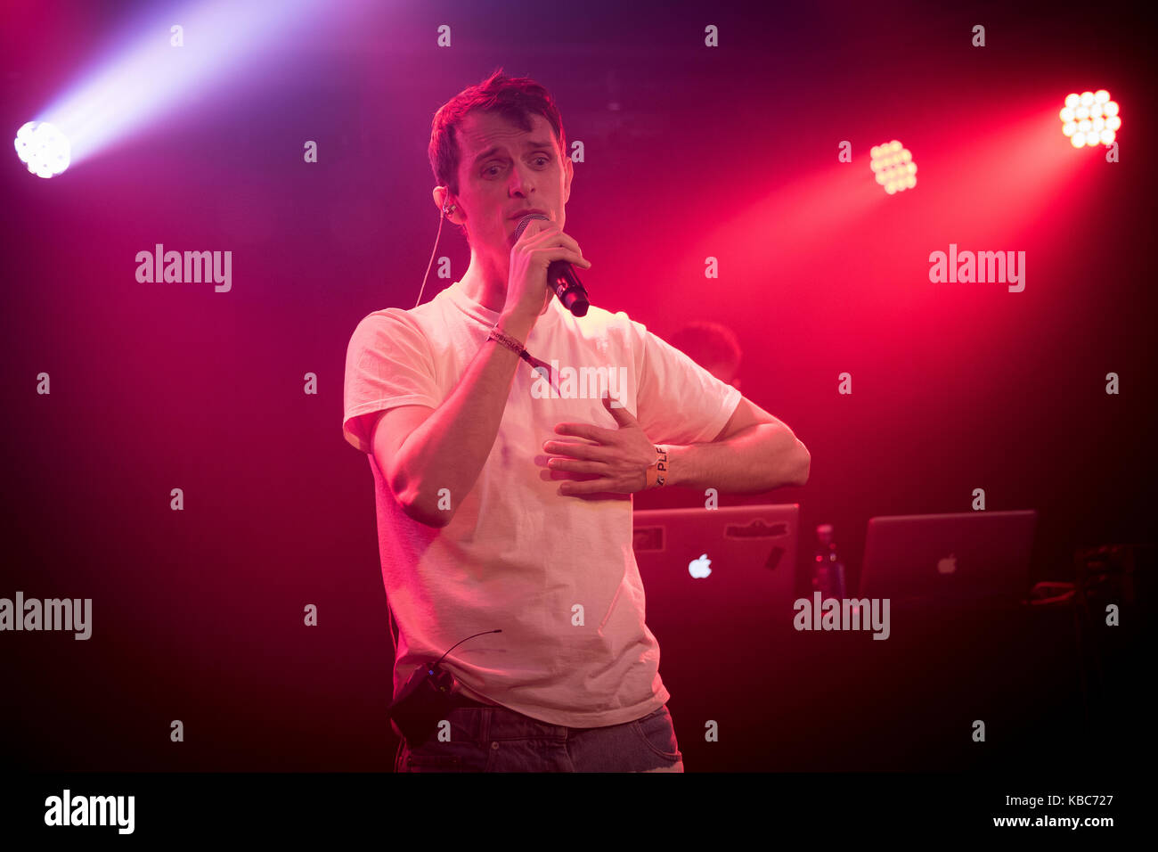 The Norwegian singer, musician and performer Nils Bech performs a live ...