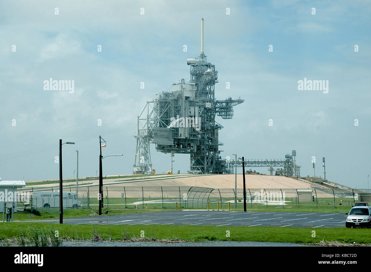 Space Shuttle launch pad at Kennedy Space center, Florida, USA Stock ...
