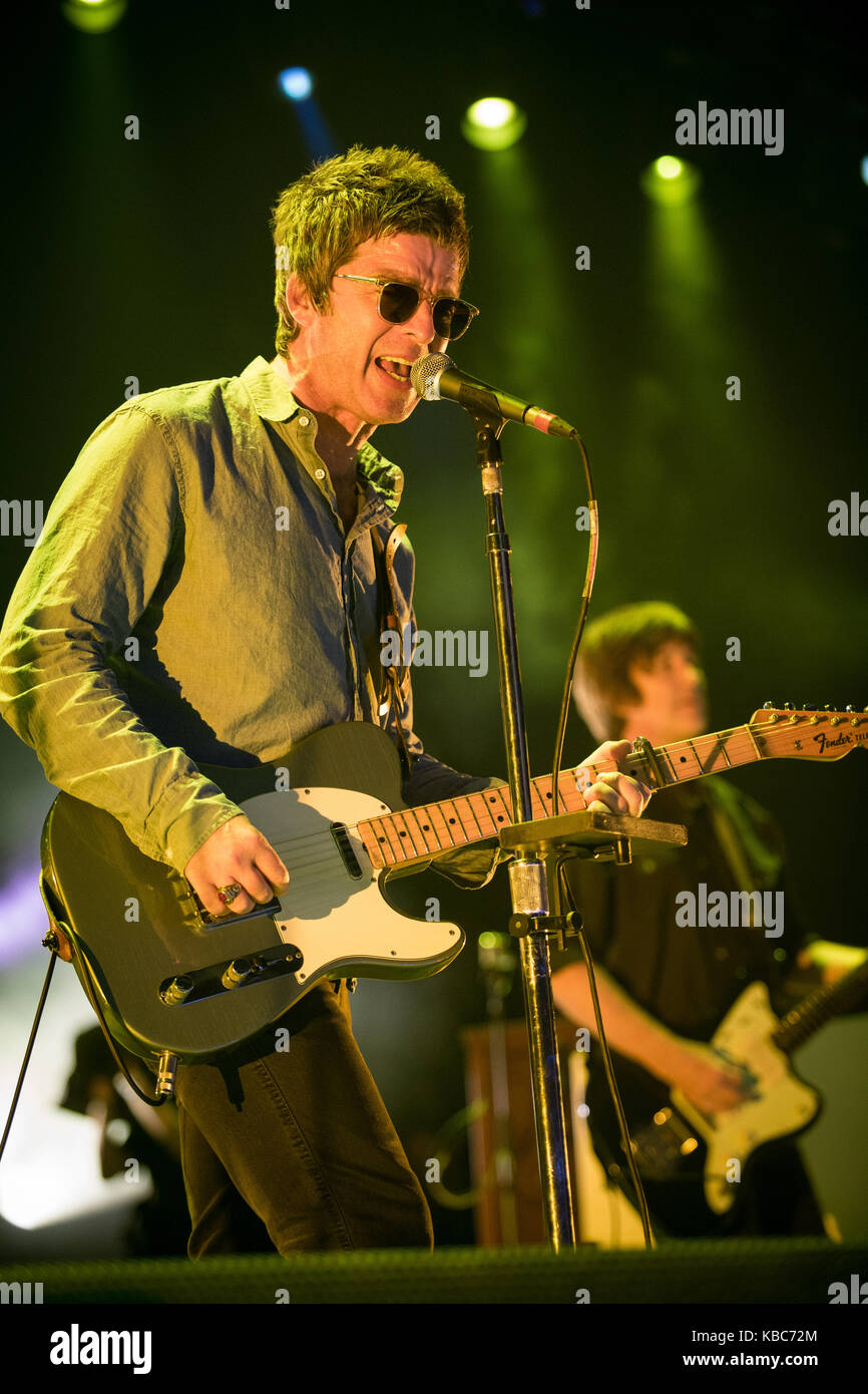 The English musician, singer and songwriter Noel Gallagher performs a ...