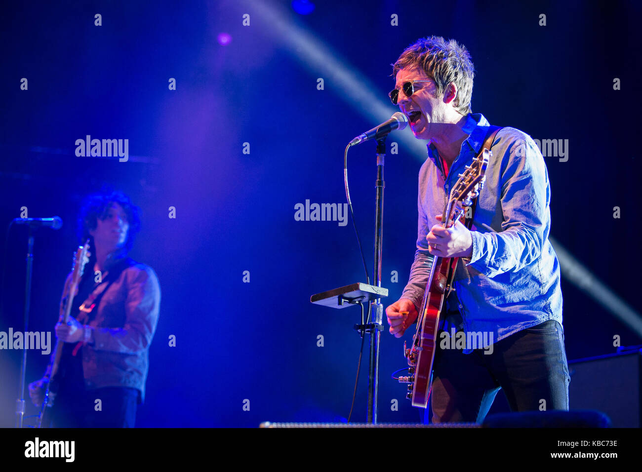 The English musician, singer and songwriter Noel Gallagher performs a ...