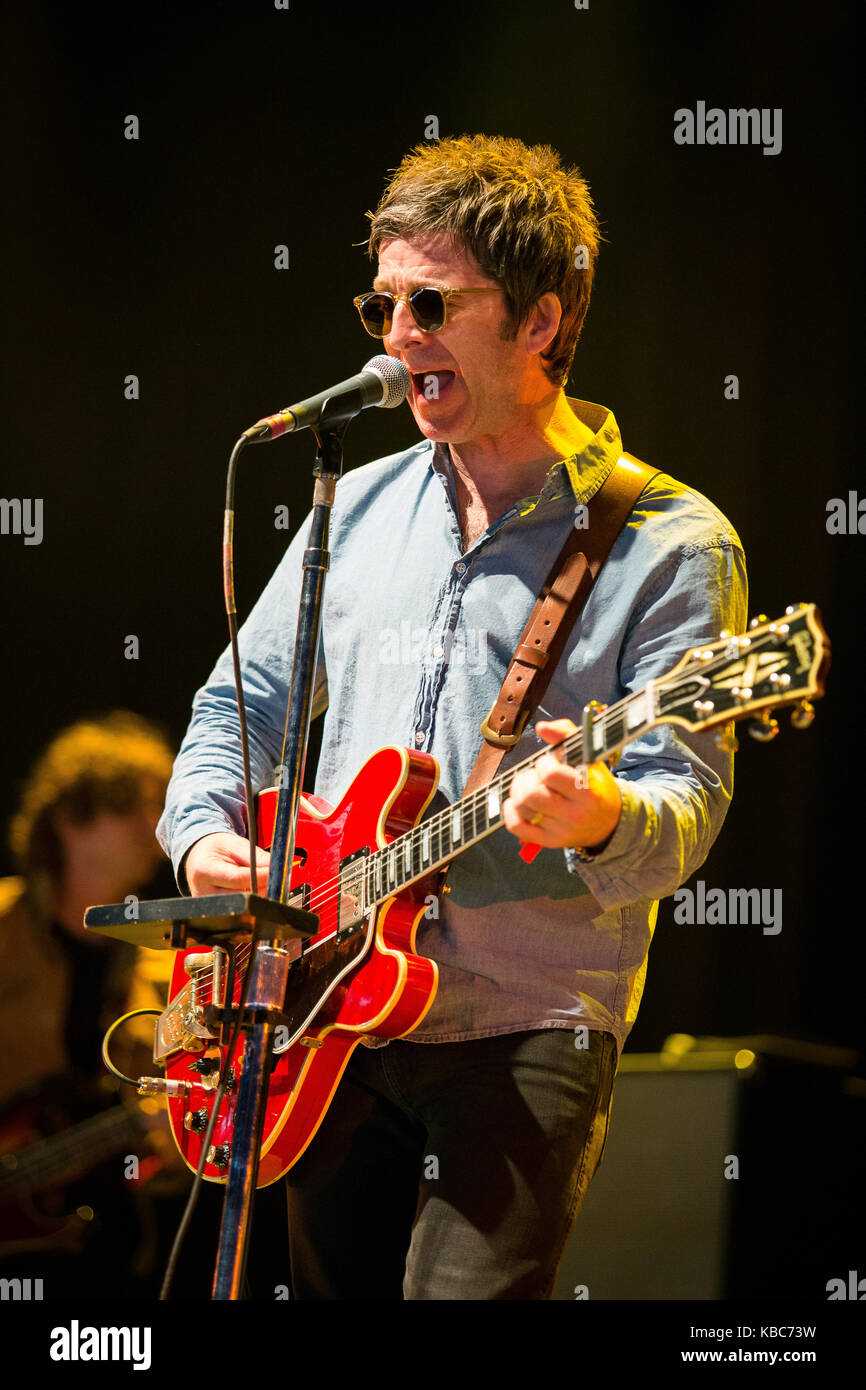 The English musician, singer and songwriter Noel Gallagher performs a ...