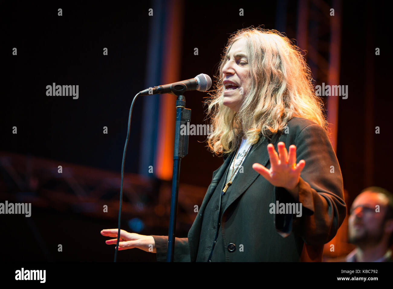 The American singer, songwriter and poet Patti Smith performs a live ...