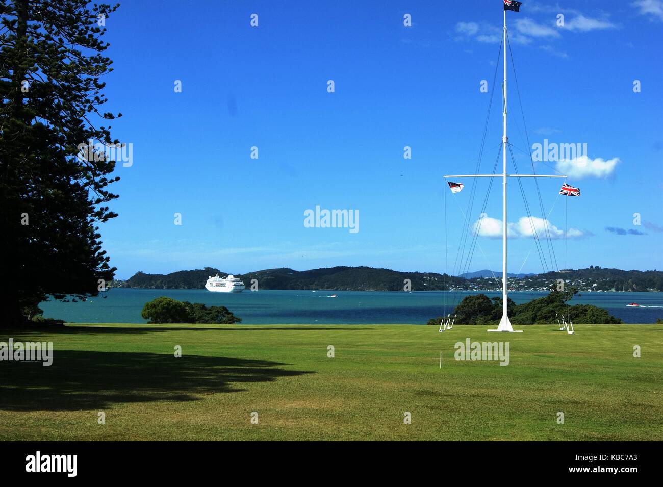 The Treaty Grounds at Waitangi, New Zealand Stock Photo - Alamy
