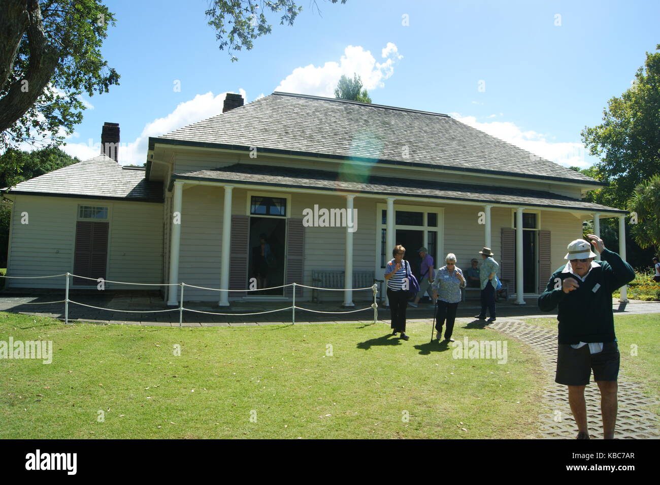 Waitangi Treaty House Waitangi, New Zealand Stock Photo - Alamy