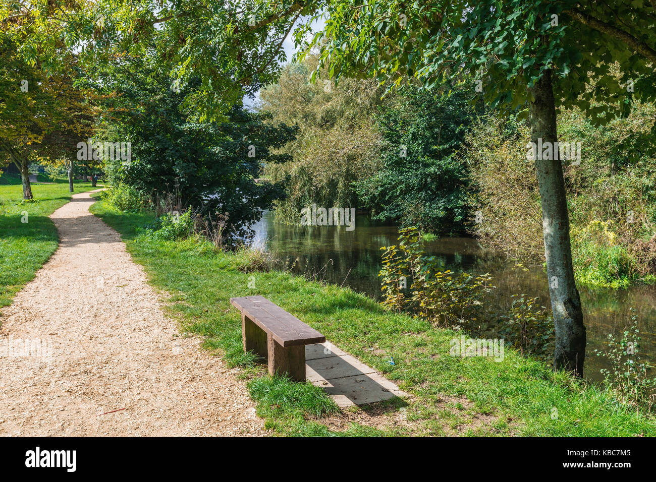 River Stour in Blandford Stock Photo - Alamy